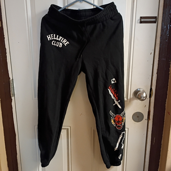 Hot Topic | Pants & Jumpsuits | 2 Stranger Things Black Hellfire Club ...